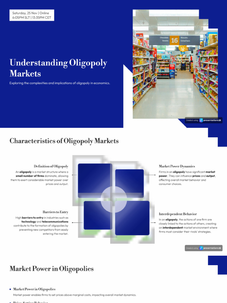 Understanding Oligopoly Markets | PDF