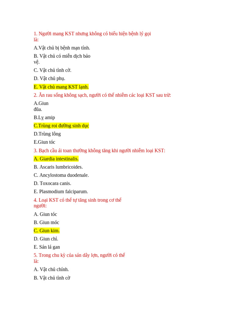 Đại Cương KST | PDF