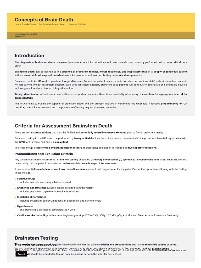 Brain ? Death by Teach Me Anatomy | PDF