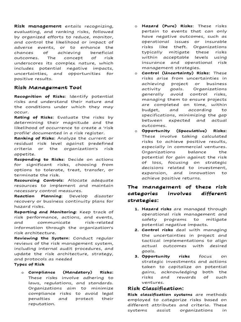 Risk Management Overview and Strategies | PDF | Risk | Risk Management