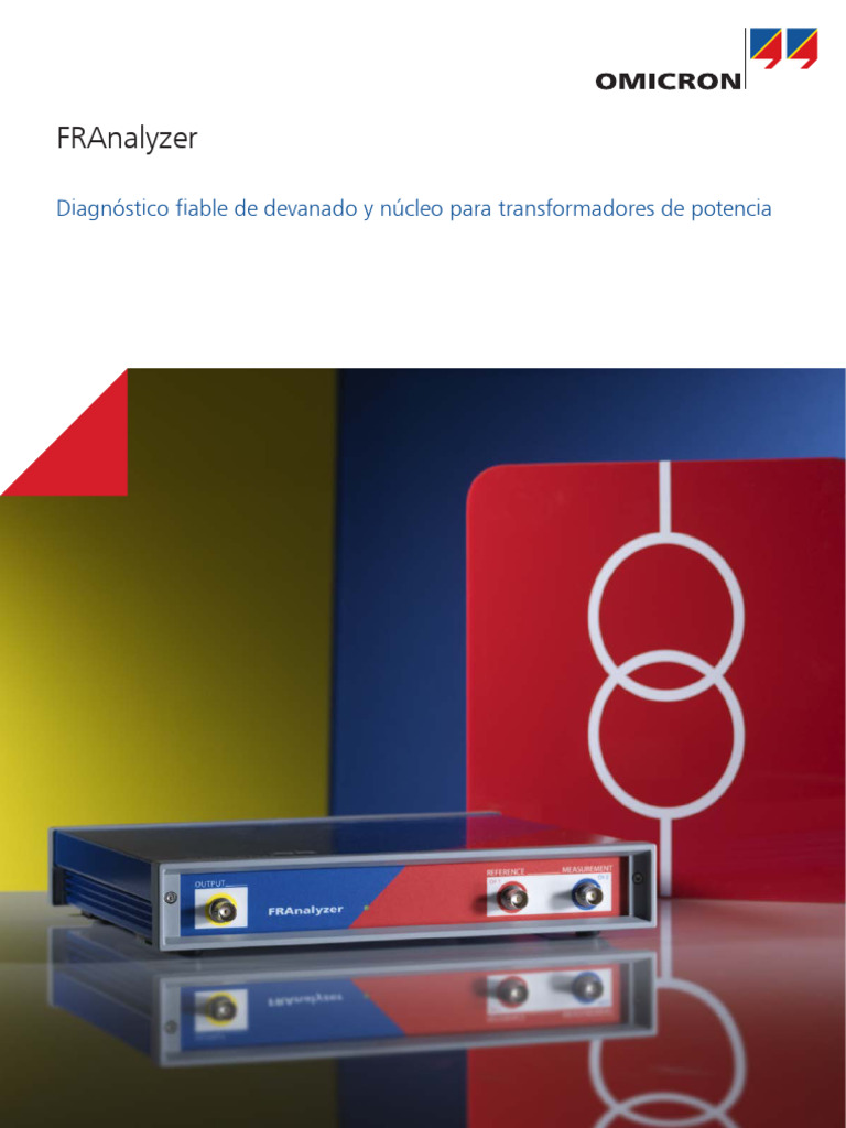 FRAnalyzer Brochure ESP | PDF | Transformador | Software