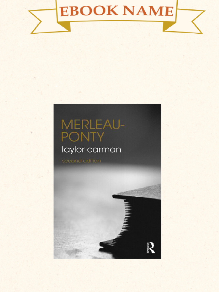 Merleau Ponty 2nd Edition Routledge Philosophers Series Taylor Carman ...
