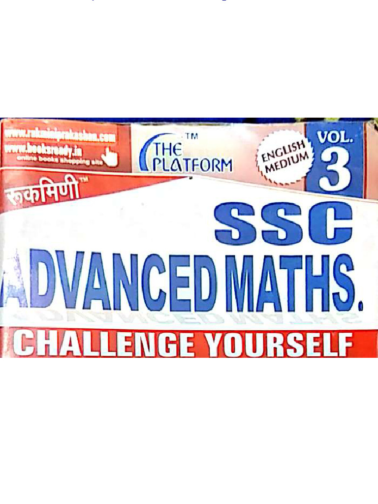 Platform Advanced Math Vol. 4 in Hindi SSC CGL | PDF