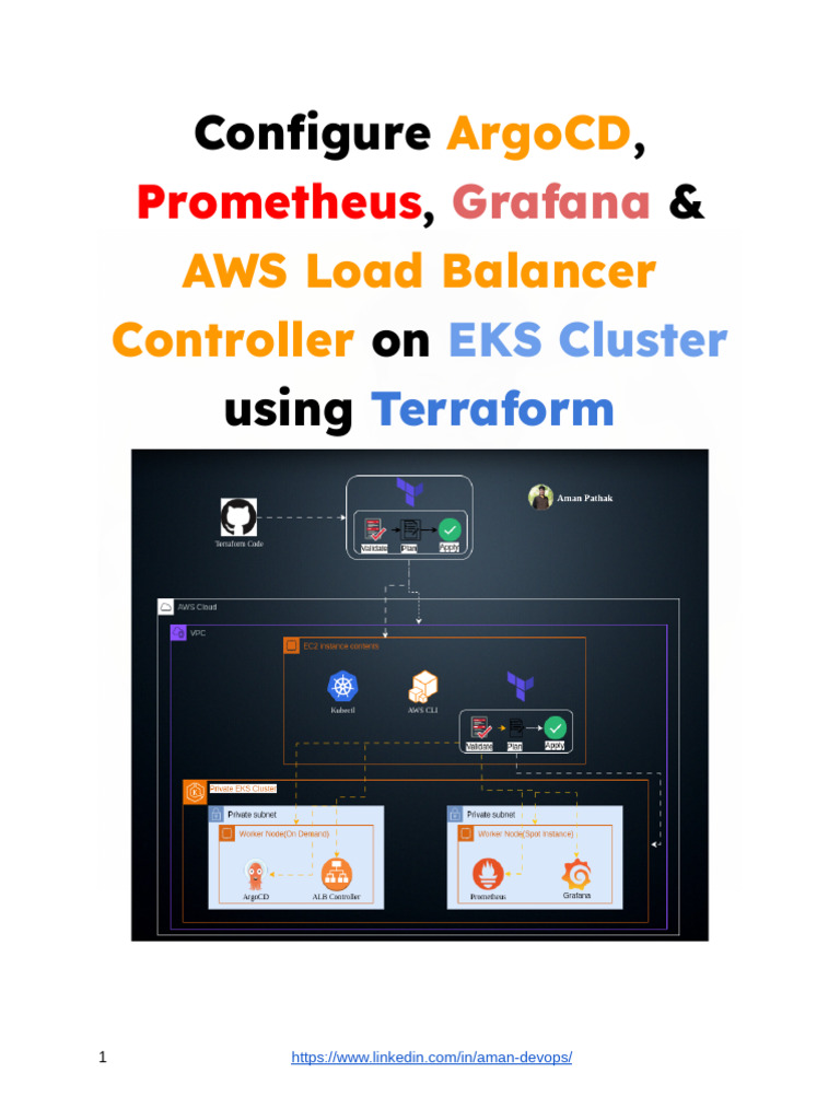 Configure Monitoring & ArgoCD Using Terraform Only On EKS | PDF ...