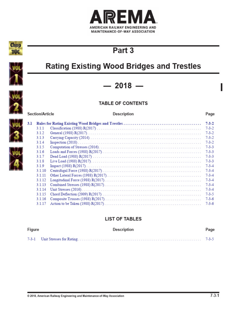 Rating Existing Wood Bridges and Trestles - 2018 - : Section/Article ...