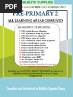 Baby Class Holiday Work Term 3 2023 | PDF
