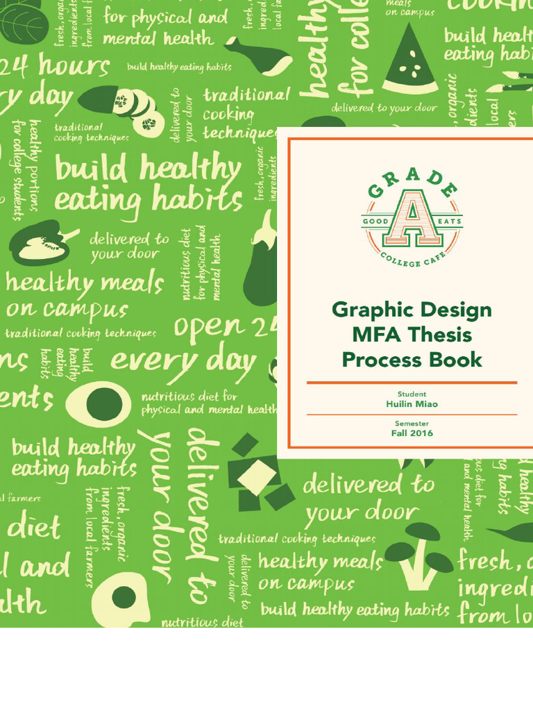 DietApp - MFA Graphic Design Thesis Process Book | PDF