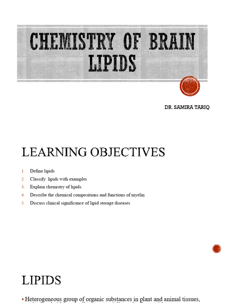 Chemistry of Brain Lipids Explained | PDF | Lipid | Cell Membrane