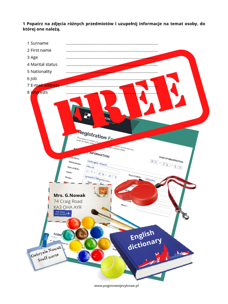 Free Sample A2B1 Vocabulary | PDF