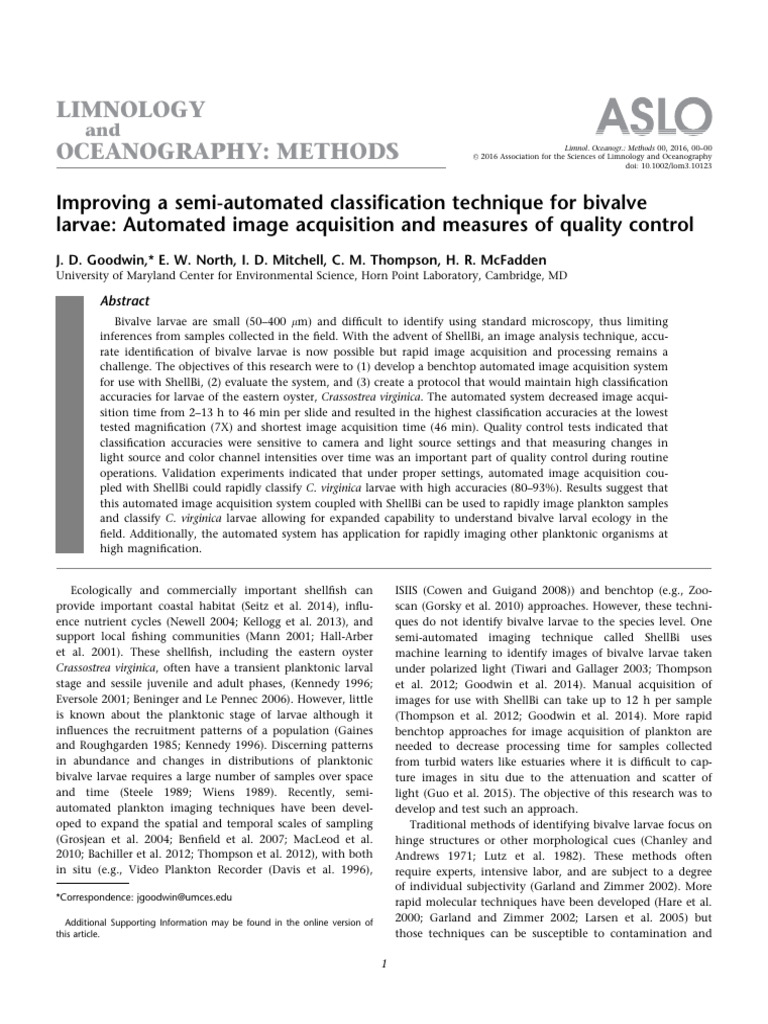 Goodwin Et Al 2016 Improving A Semi-Automated Classification Technique ...