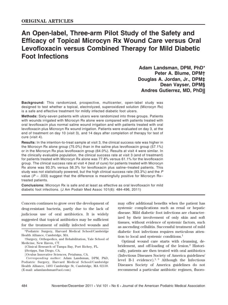 An Open-Label, Three-Arm Pilot Study of The Safety and and Efficacy of ...