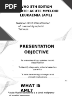 WHO 2022 AML Classification Update | PDF | Diseases And Disorders ...