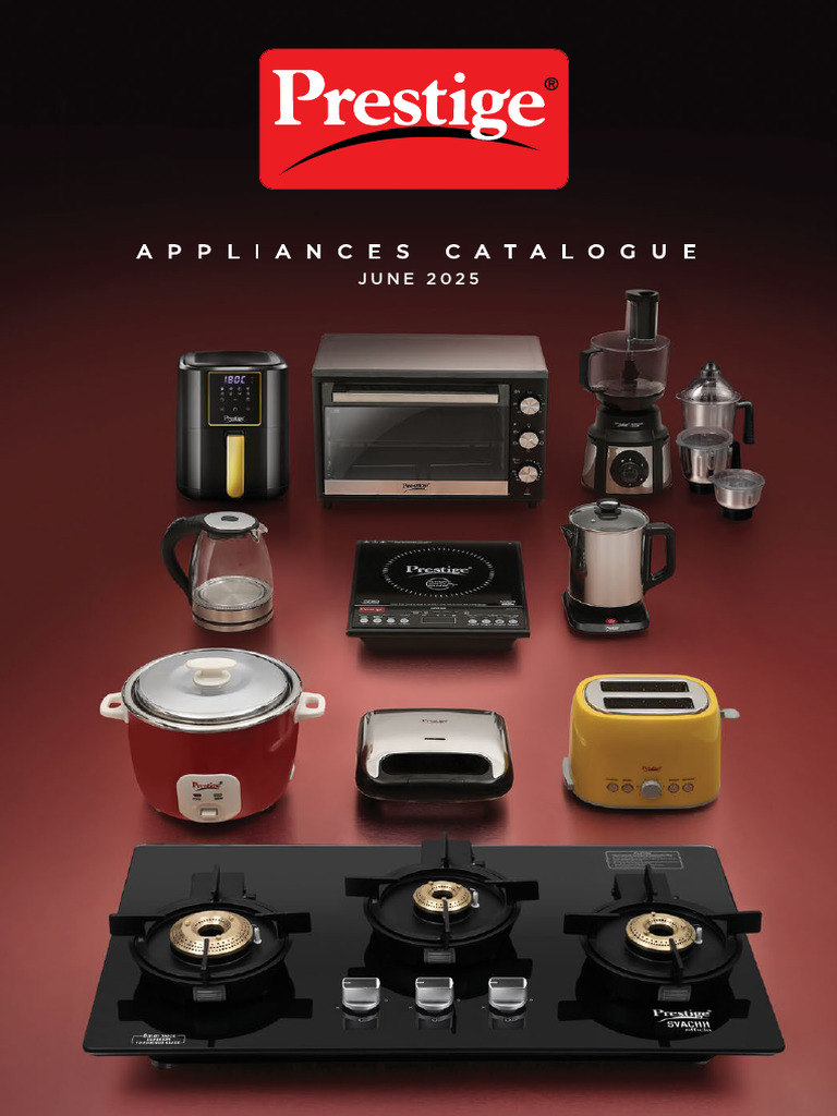 Prestige Appliance 2025 Catlog | PDF | Kitchen Stove | Home Appliance