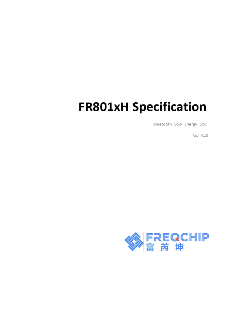 FR801xH+Specification+V1 1 | PDF | Microcontroller | Random Access Memory