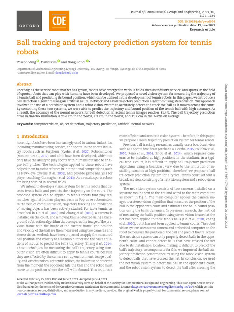 Ball Tracking and Trajectory Prediction System For | PDF | Computer ...