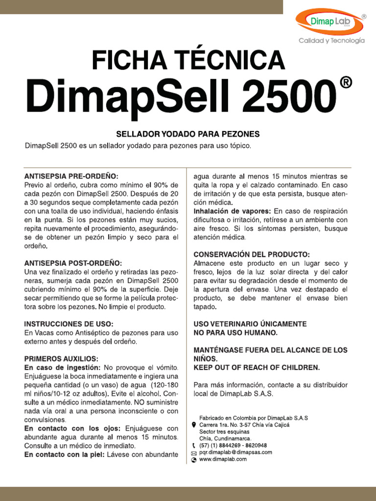 DimapSell 2500 | PDF