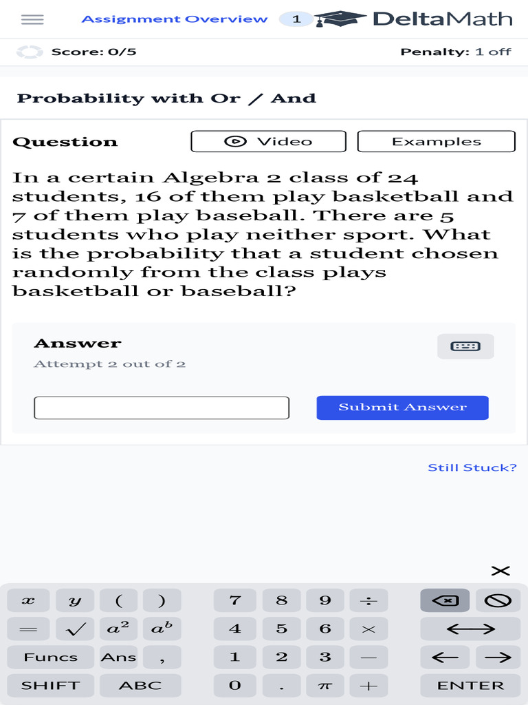 DeltaMath Student Application 2 | PDF