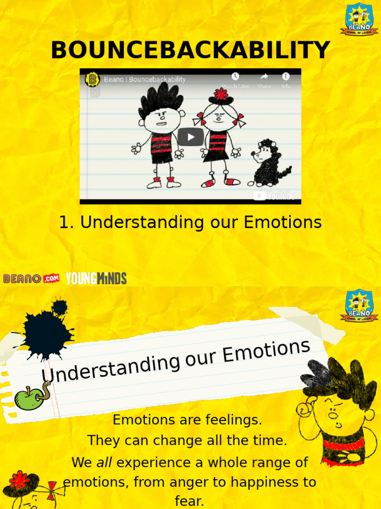 Beano PSHE Lesson 1 Understanding Our Emotions KS1 | PDF | Psychology ...