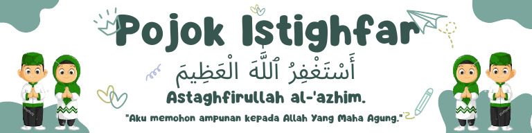 Pojok Baca Hiasan Perpustakaan Kelas Banner Spanduk Hijau Pastel ...