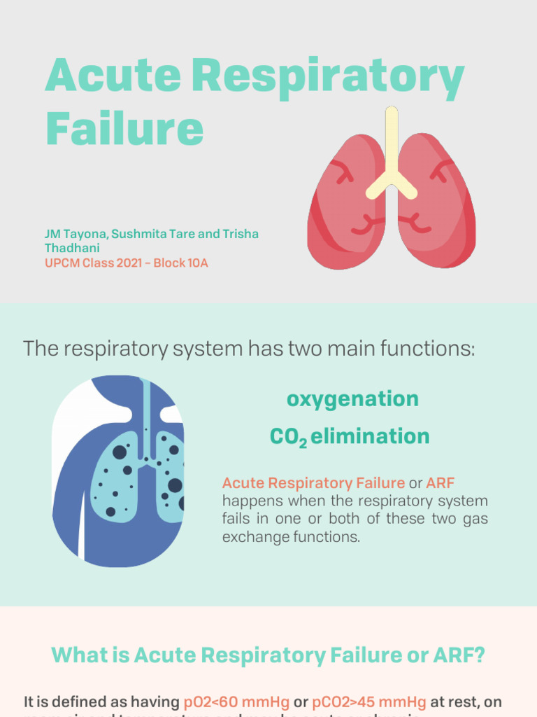 Acute Respiratory Failure | PDF | Respiration | Physiology