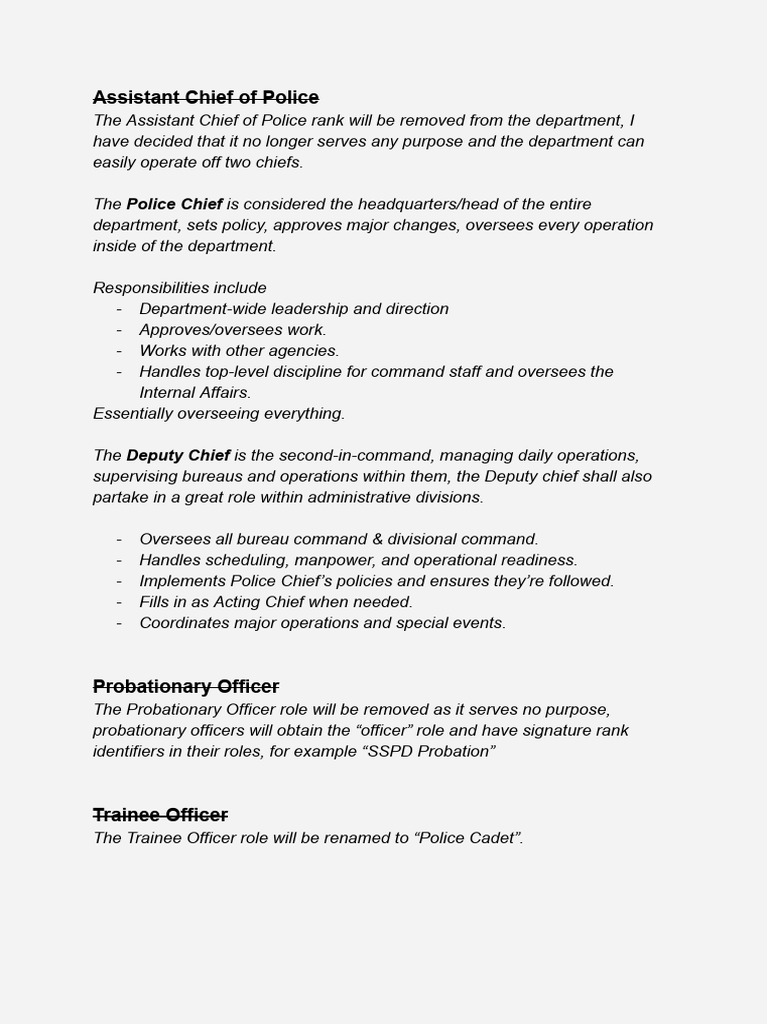 Ranking & Structure | PDF | Military Rank | Law Enforcement