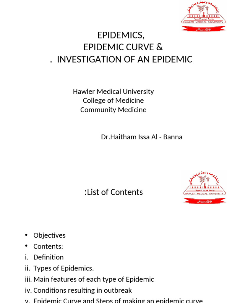 Types of Epidemic Curves Explained | PDF | Epidemics | Infection