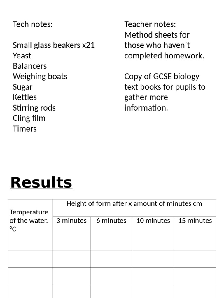 Investigating Yeast Fermentation Methods | PDF | Yeast | Experiment