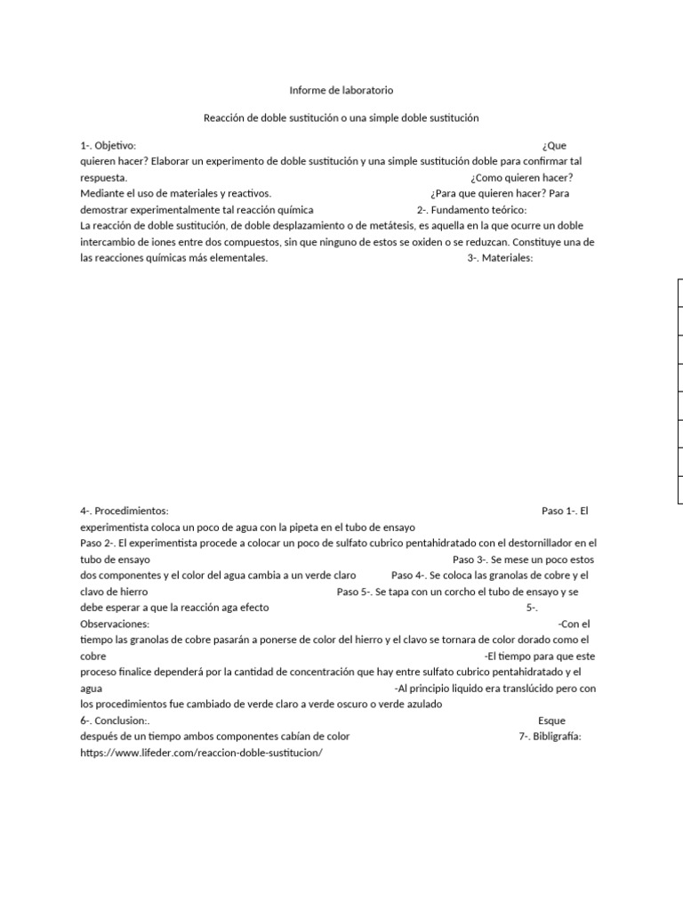 Informe de Labo2-WPS Office | PDF | Agua | Cobre