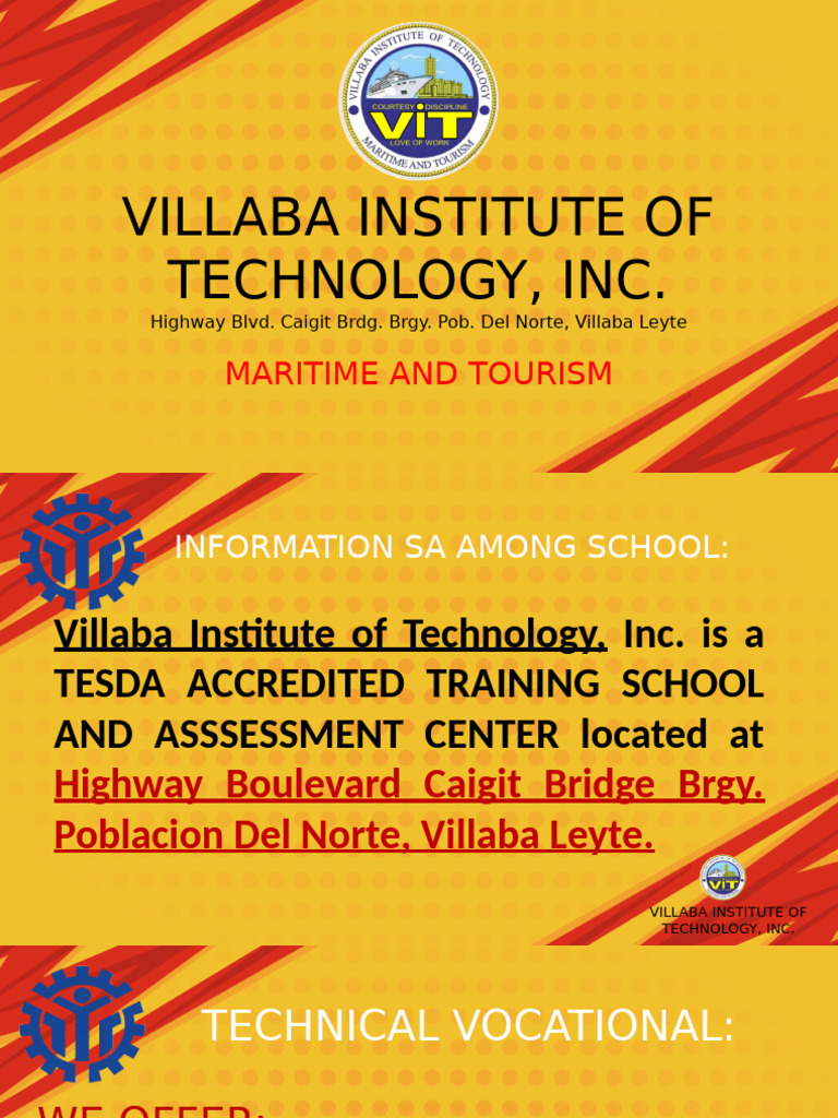 Villaba Institute of Technology Overview | PDF | Educational Stages