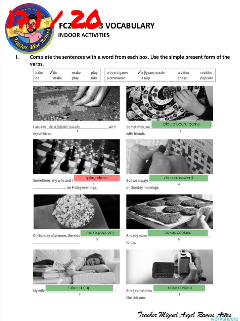 Indoor Activities - Janella Cornejo | PDF