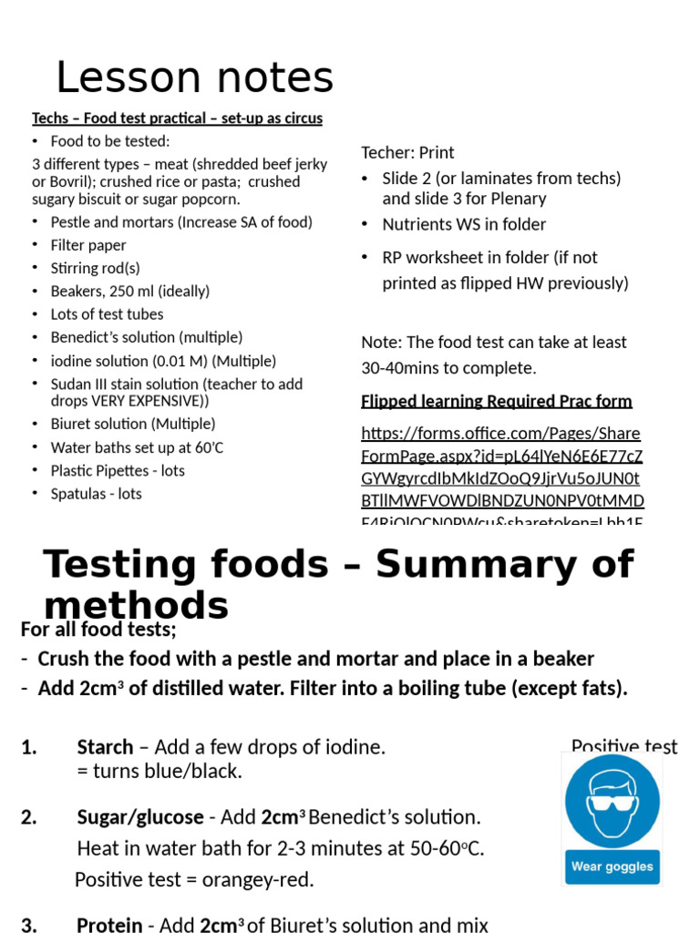 Food Testing Methods and Practical Guide | PDF | Carbohydrates | Lipid