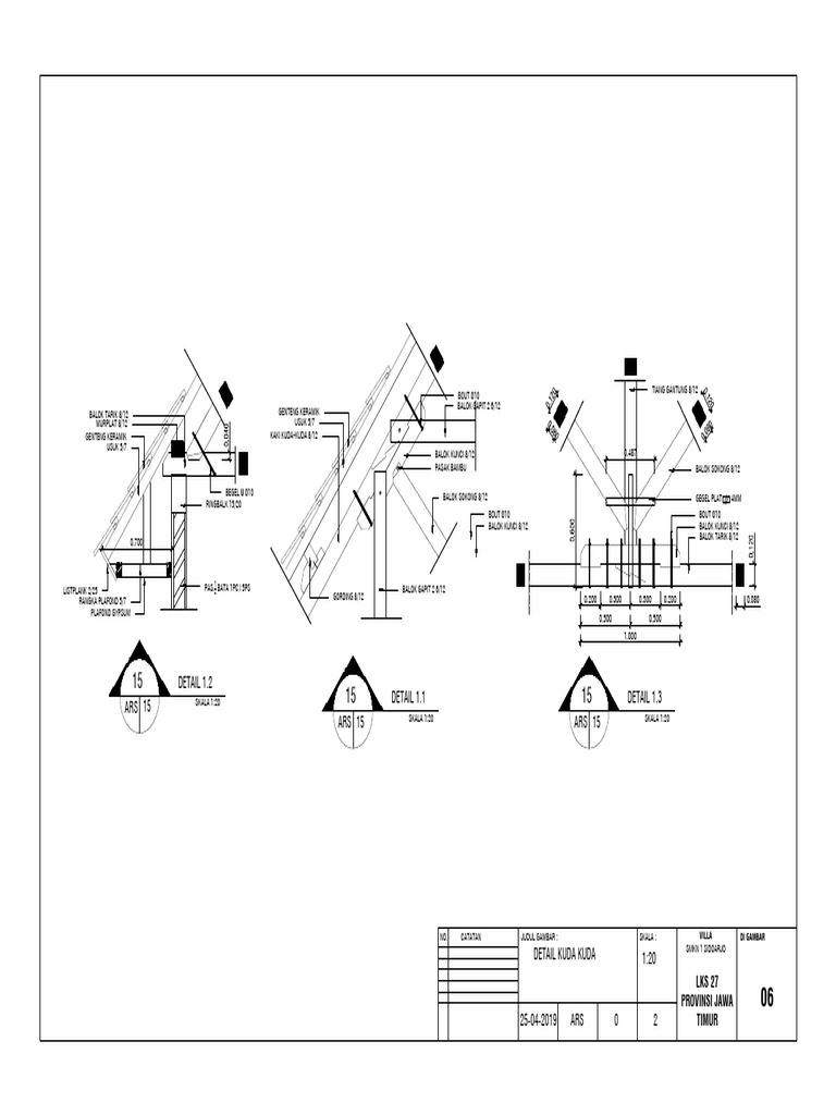06 - Detail Kuda-Kuda | PDF