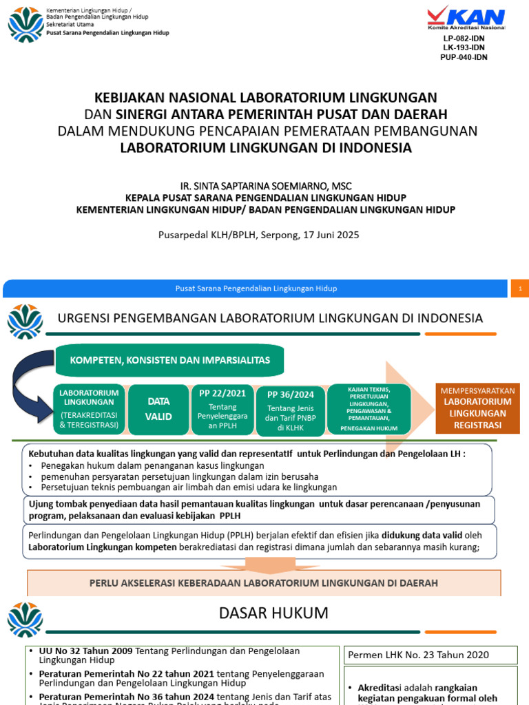 Pusarpedal - Rakornas Labling KLH | PDF