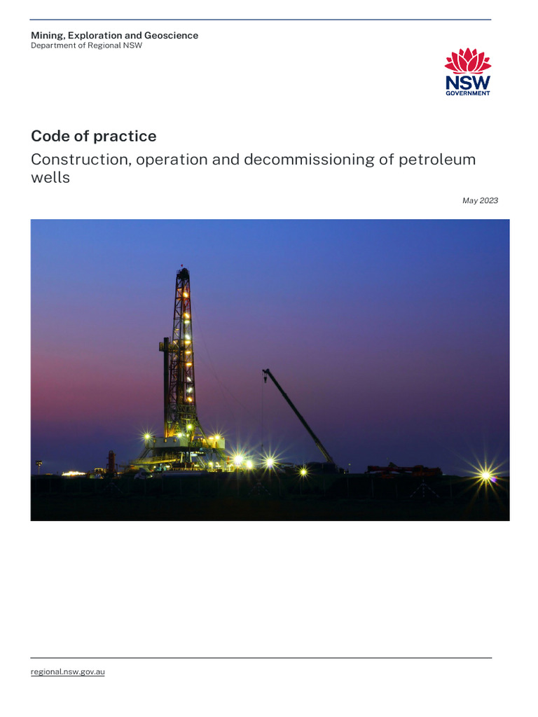 Code of Practice Construction Operation and Decommissioning of ...