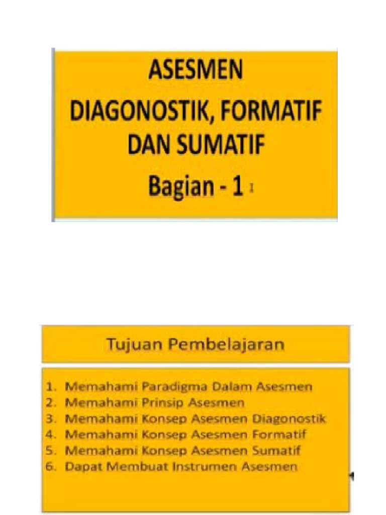 3. Asesmen Dianostik, Formatif dan Sumatif | PDF