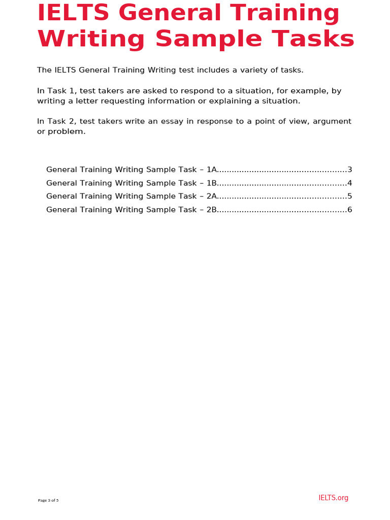 IELTS General Training Writing Samples | PDF | Cognition | Human ...