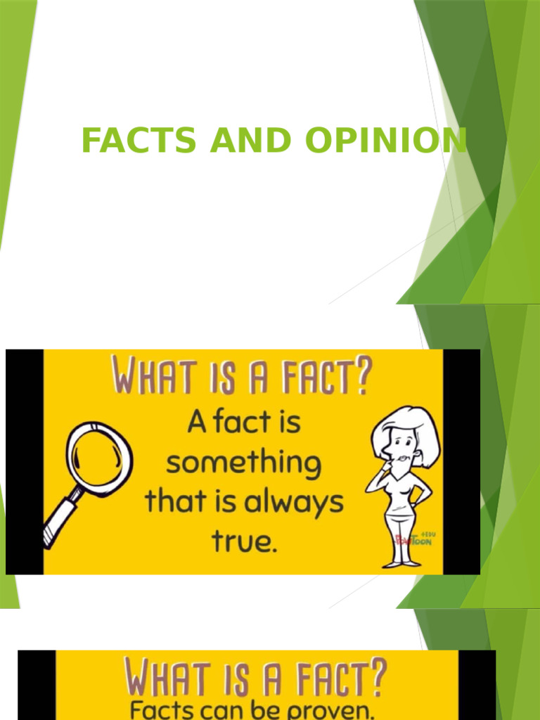 Facts and Opinion | PDF
