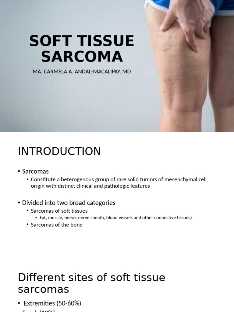 SOFT TISSUE SARCOMA-GS1 (Autosaved) | PDF | Sarcoma | Metastasis