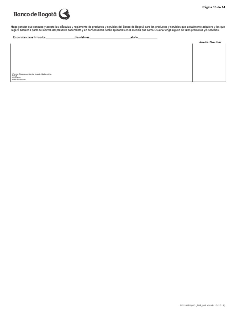 Formato Banco | PDF