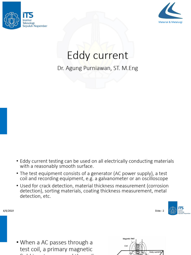 Slide - 5. Eddy Current - v1 | PDF | Inductor | Inductance