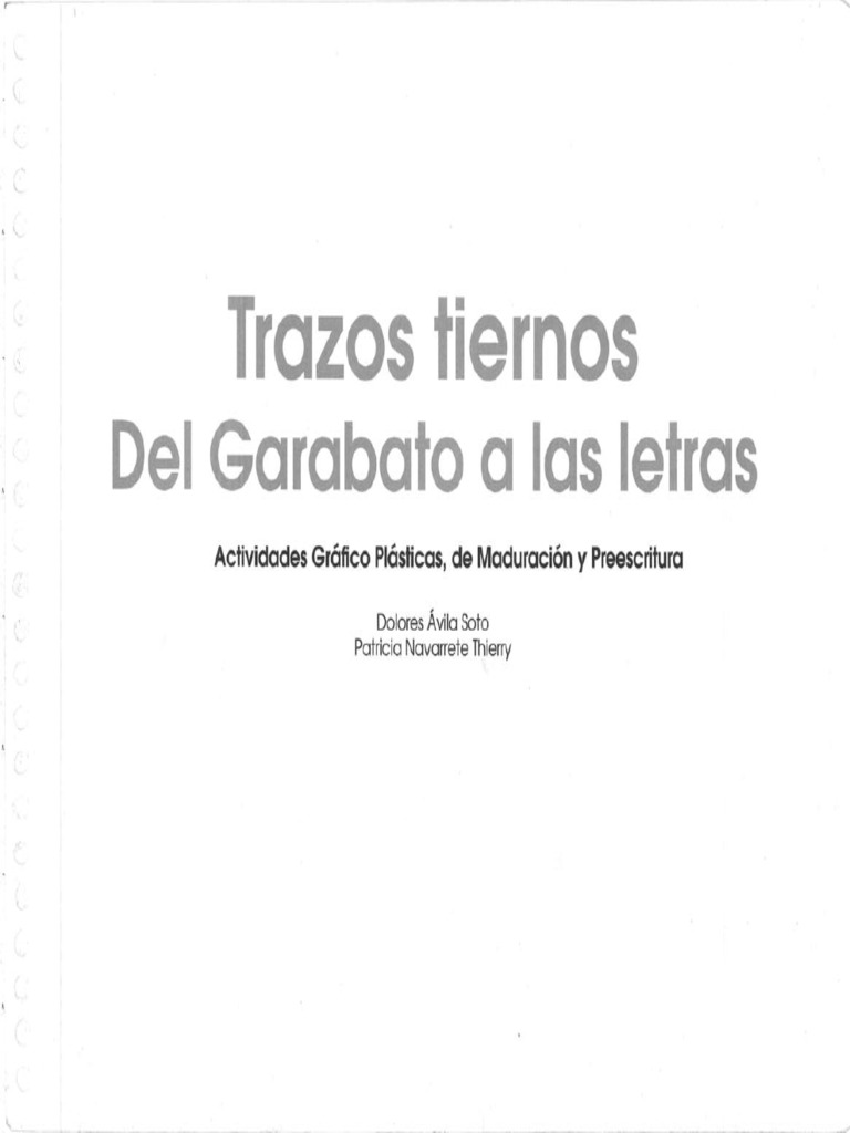 Trazos Tiernos Del Garabato A Las Letras - Dolores Ávila, Patricia ...