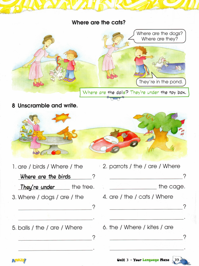 Amaze! English For Kids 1 - Unit 04A | PDF