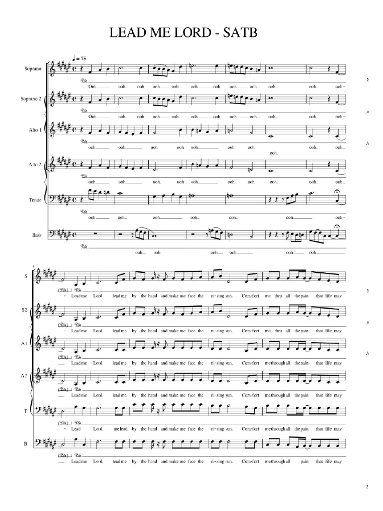 Lead Me Lord Satb | PDF
