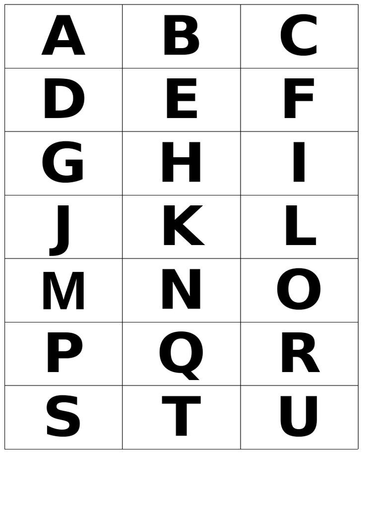 Kad Huruf Besar Dan Kecil | PDF