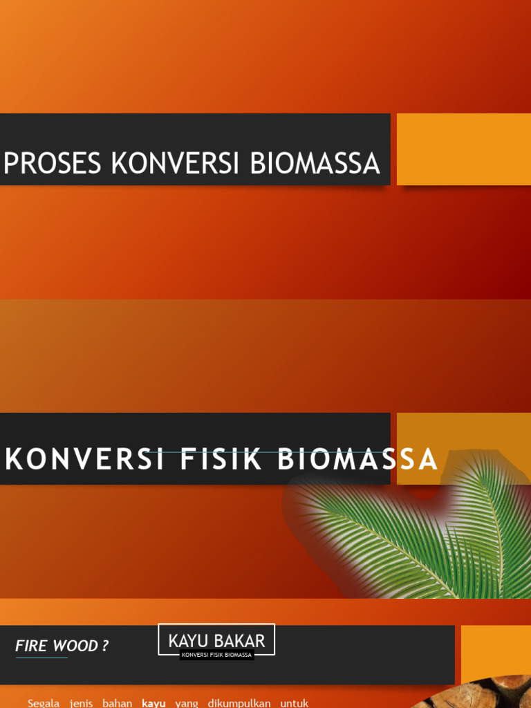 Proses dan Manfaat Konversi Biomassa | PDF