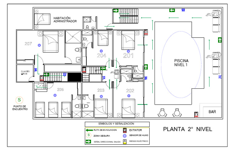 Planos Evacuacion 2 Tabloide | PDF