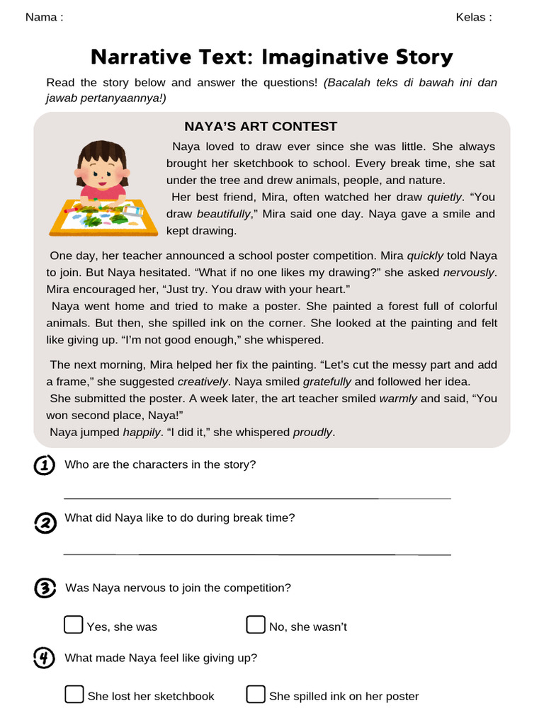 Imaginative Stories for 8th Grade | PDF | Verb | Adverb