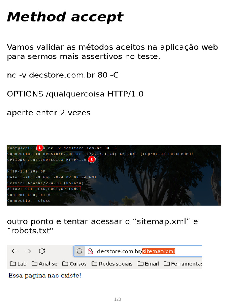 Métodos Aceitos na Decstore | PDF