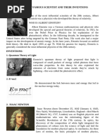 100+ Famous Scientists and Their Inventions | PDF | Physics ...