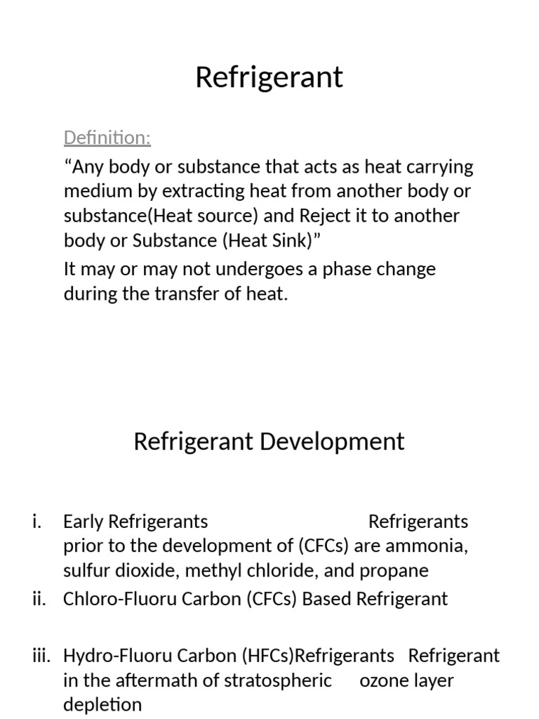 Air Conditioning Theory Lecture 4 Kaleem | PDF | Chlorofluorocarbon ...